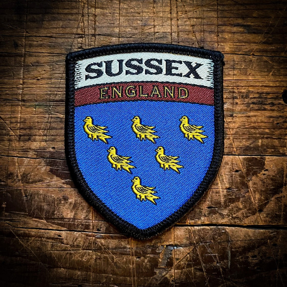 Sussex county flag patch – The Adventure Patch Company