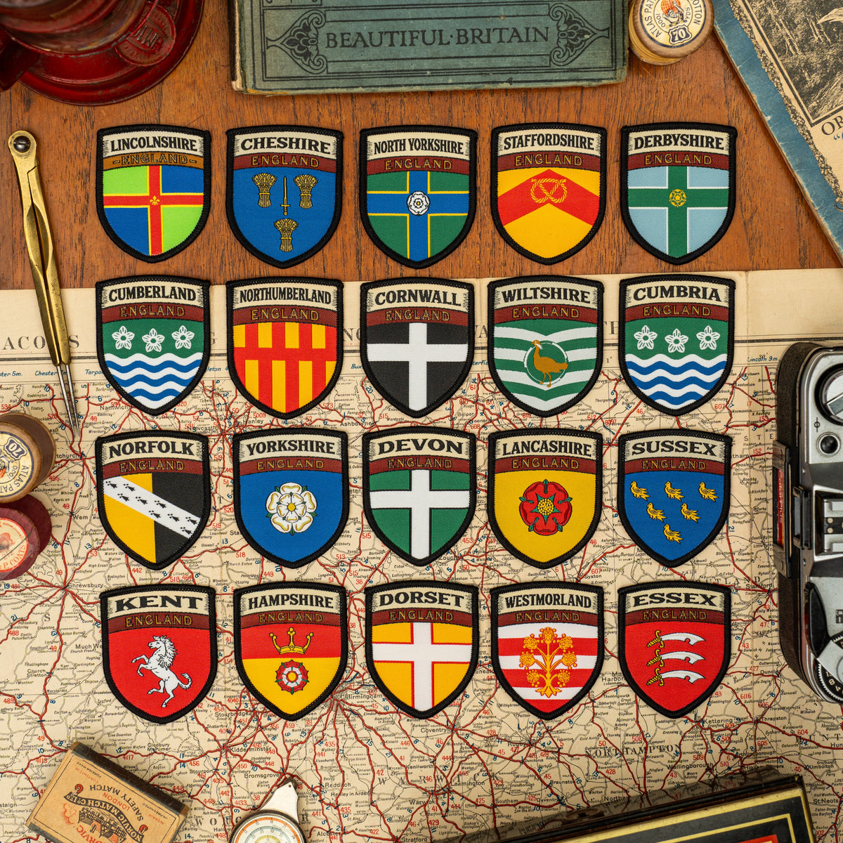 Historic Counties patches – The Adventure Patch Company
